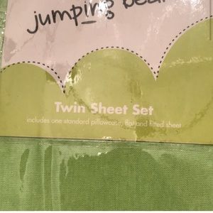 jumping beans | Bedding | Nwt Lime Green Knit Sheet Set Twin Size From ...